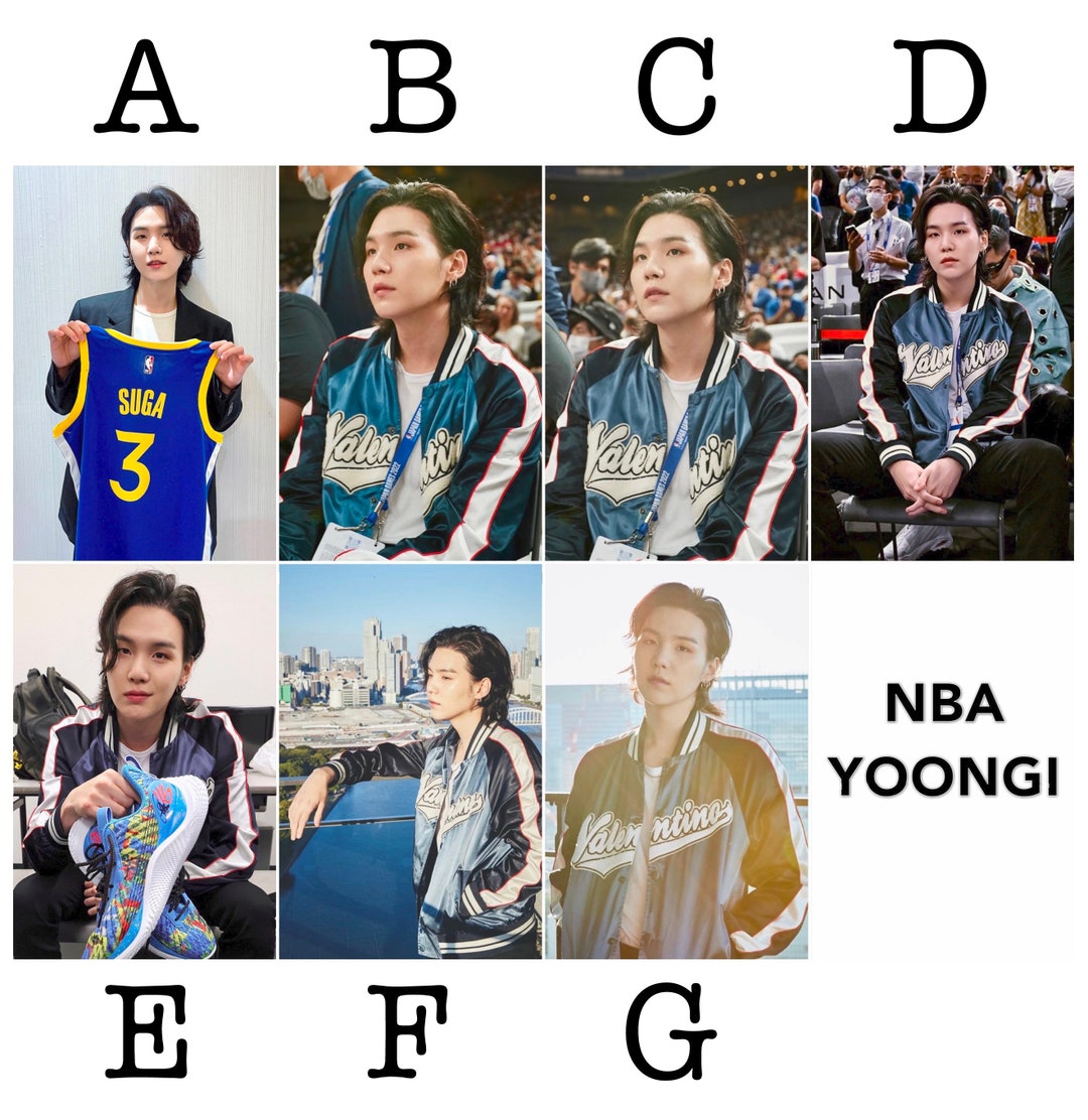 BTS Yoongi / SUGA NBA Day Photocards - Etsy