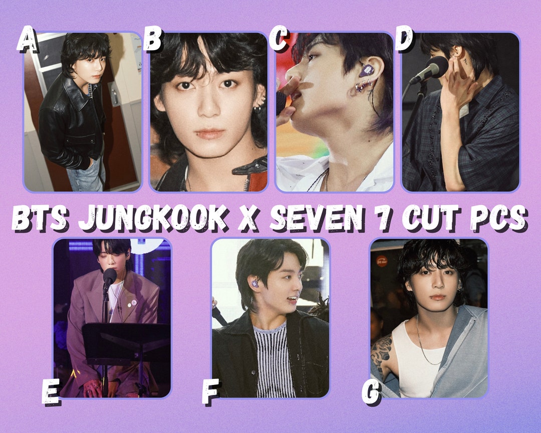 BTS Jungkook X Seven 7 Cut Photocards - Etsy