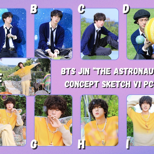 Astronaut Jin Photocards - Etsy