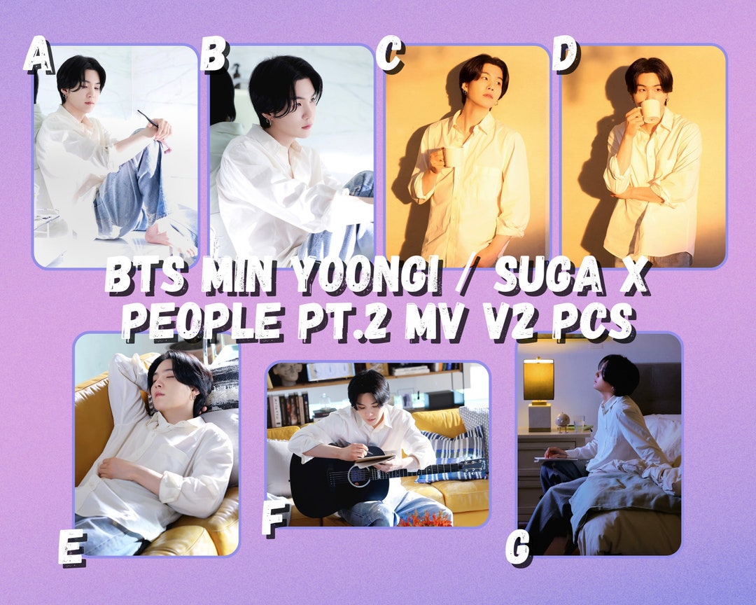 BTS Min Yoongi / SUGA X People Pt.2 MV V2 Photocards - Etsy