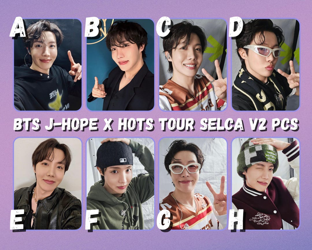 BTS J-hope X HOTS Hope on the Stage Tour Selca V2 Photocards - Etsy