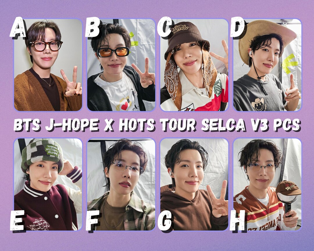 BTS J-hope X HOTS Hope on the Stage Tour Selca V3 Photocards - Etsy