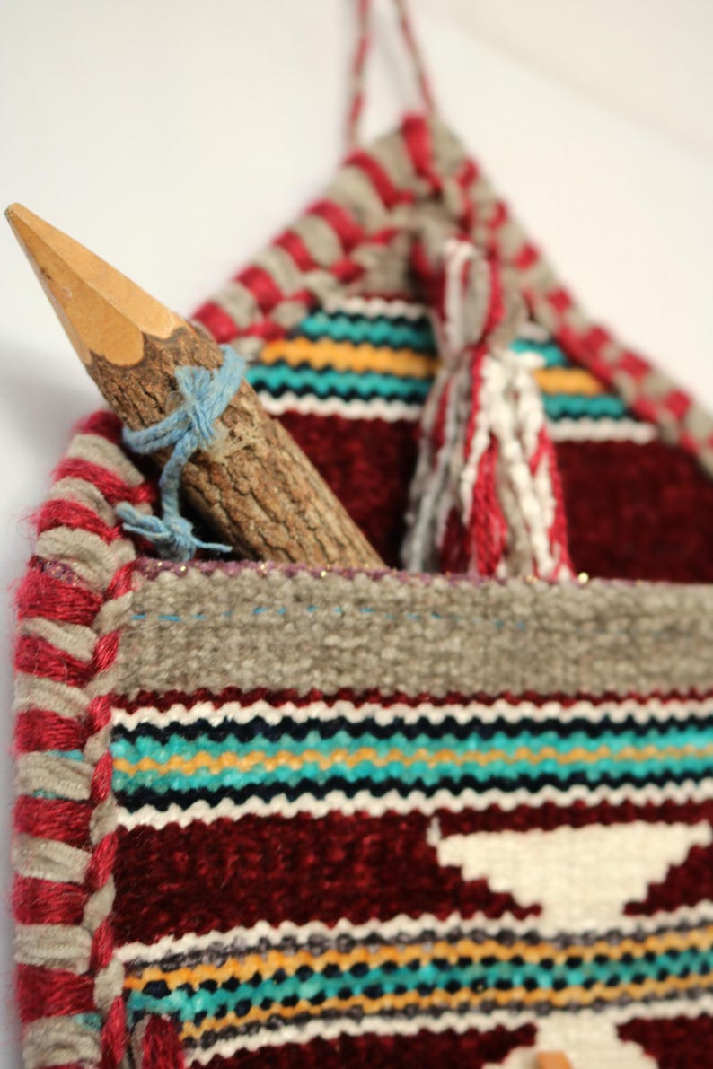 Handwoven Middle Eastern Boho Chic Wall Hanging Geometric Design With ...