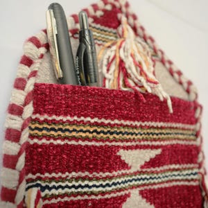 Handwoven Middle Eastern Boho Chic Wall Hanging Geometric Design With ...