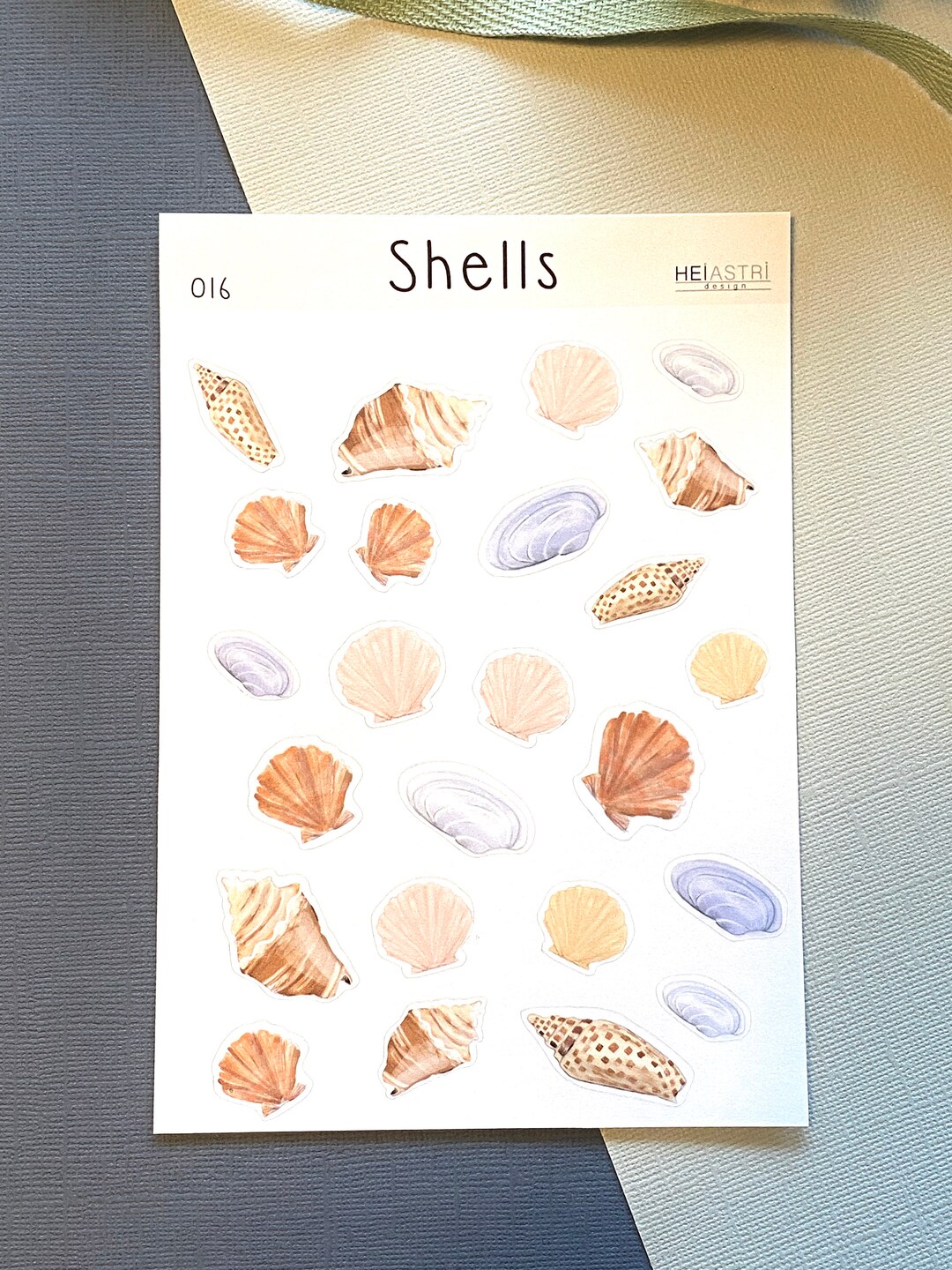 Beach Shells Stickers Summer - Etsy