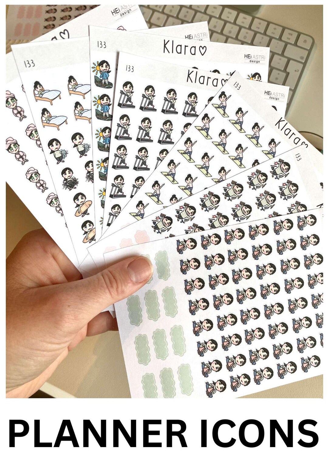 Planner Icon Journal Planning Bujo Everyday Life Work Out Hike Mental ...