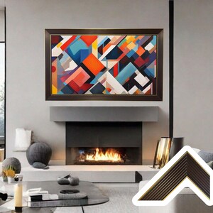 TV Frame Handmade for Samsung the Frame TV, Wooden TV Bezel, Dark Brown ...