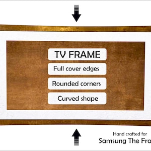 Wooden Bezel for Samsung the Frame TV, Handmade TV Frame, Custom TV ...