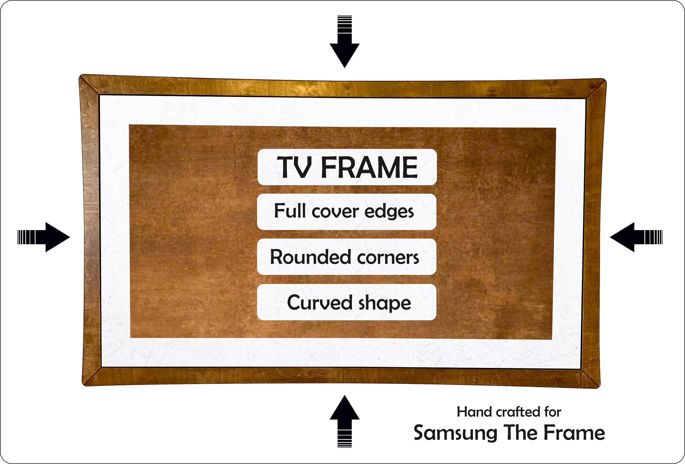 Wooden Bezel for Samsung the Frame TV, Handmade TV Frame, Custom TV ...