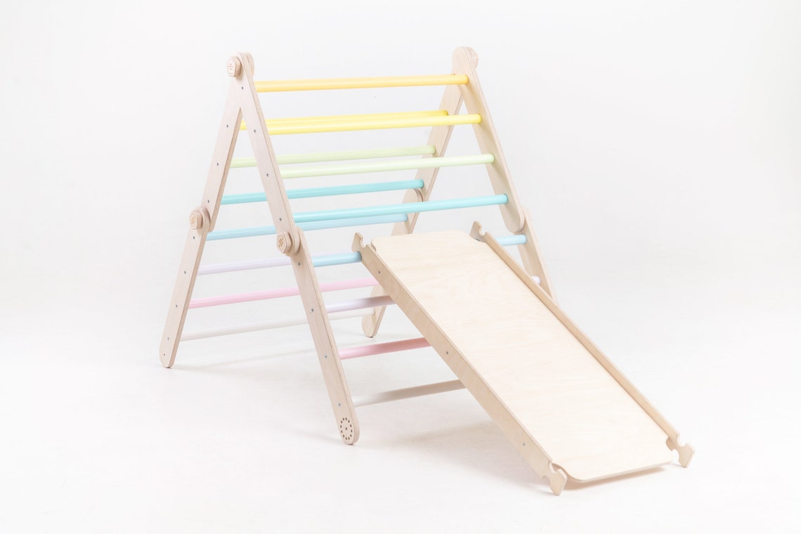 Transformable Climbing Triangle Pastel Rainbow Ladder | Etsy