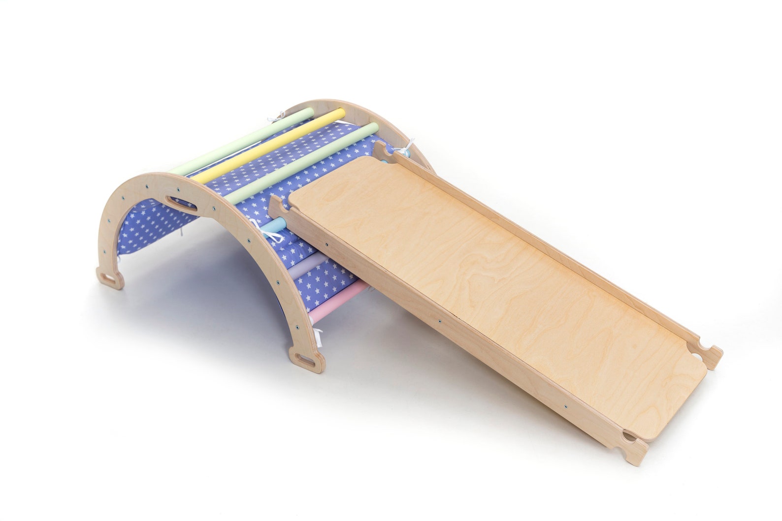 Montessori Wooden Arch Rocker With Star Pillow - Etsy