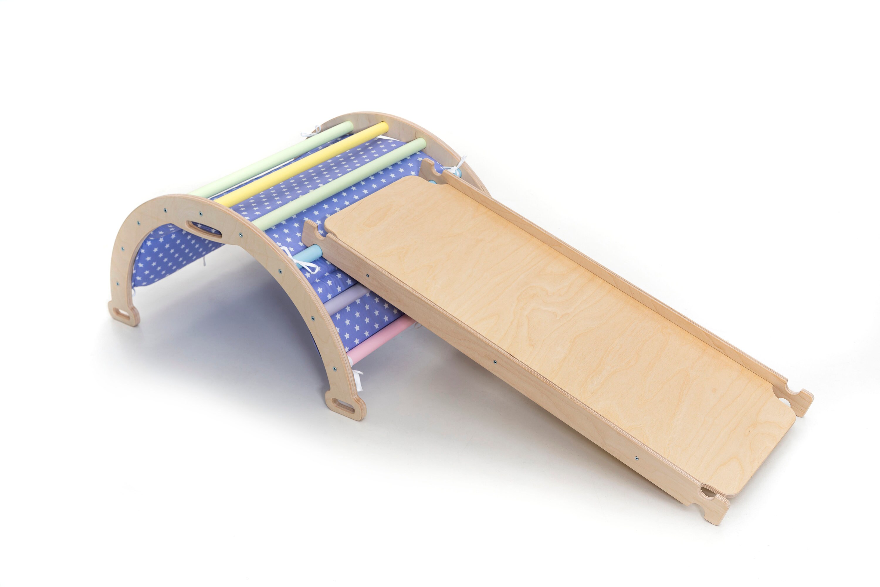 Montessori Wooden Arch Rocker With Star Pillow - Etsy