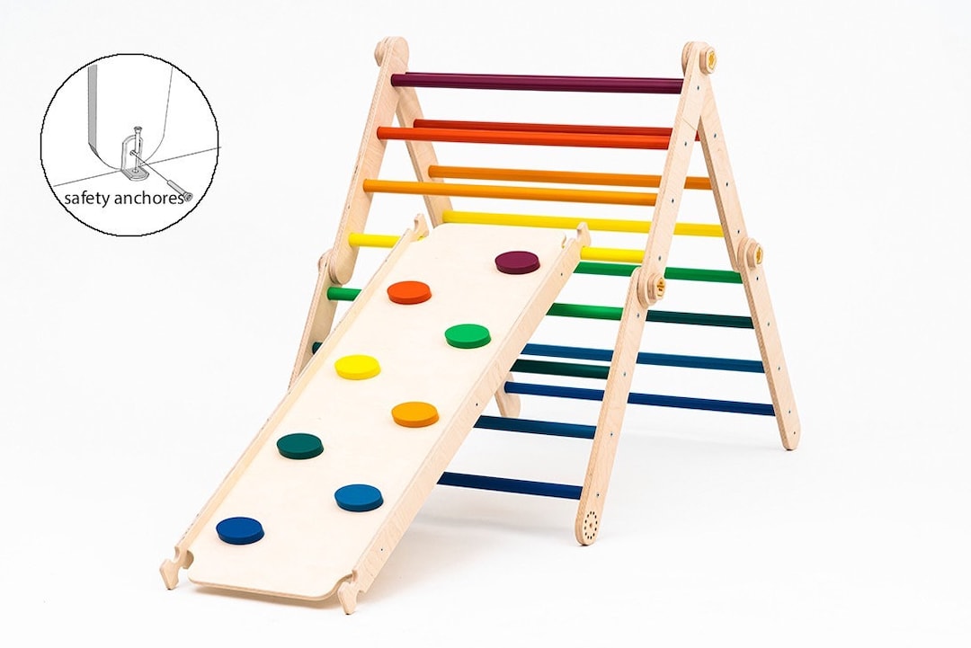Transformable Climbing Triangle Rainbow, Ladder Climber, Montessori ...