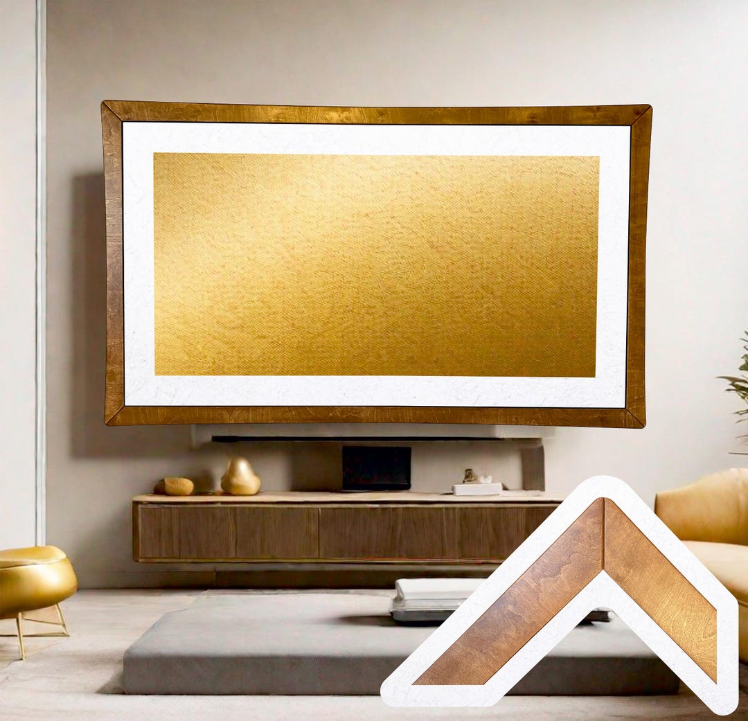 Wooden Bezel for Samsung the Frame TV, Handmade TV Frame, Custom TV ...