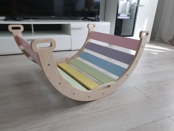 Climbing Arch Rocker-arch Wooden Swing Toy - Etsy