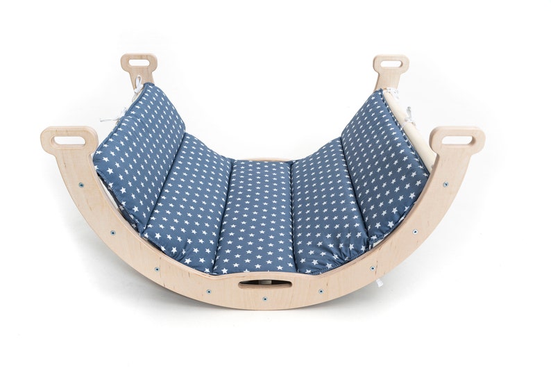 Montessori Wooden Arch Rocker With Star Pillow - Etsy