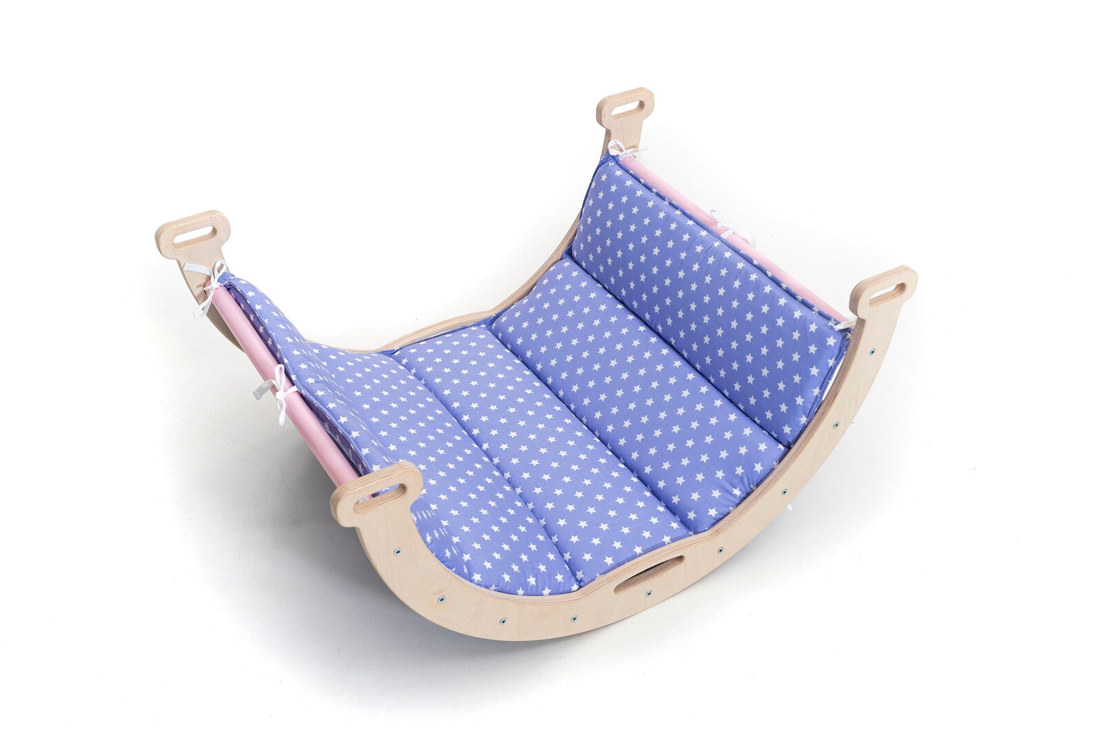 Montessori Wooden Arch Rocker With Star Pillow - Etsy