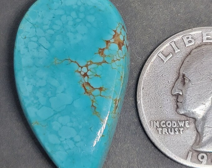 Number 8 Mine Turquoise Cabochon - Etsy