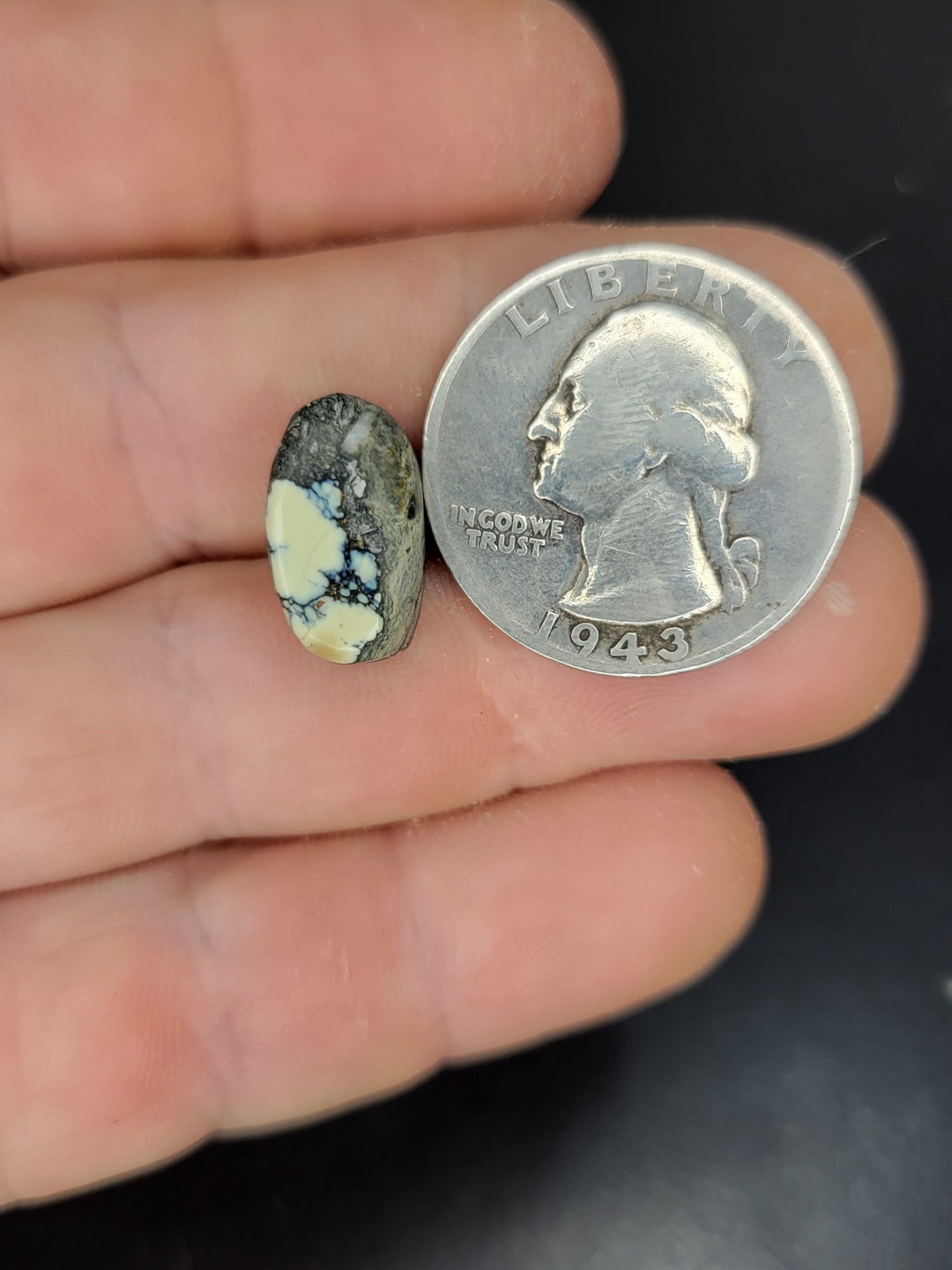 Prince Mine Variscite Backed Cabochon Turquoise - Etsy