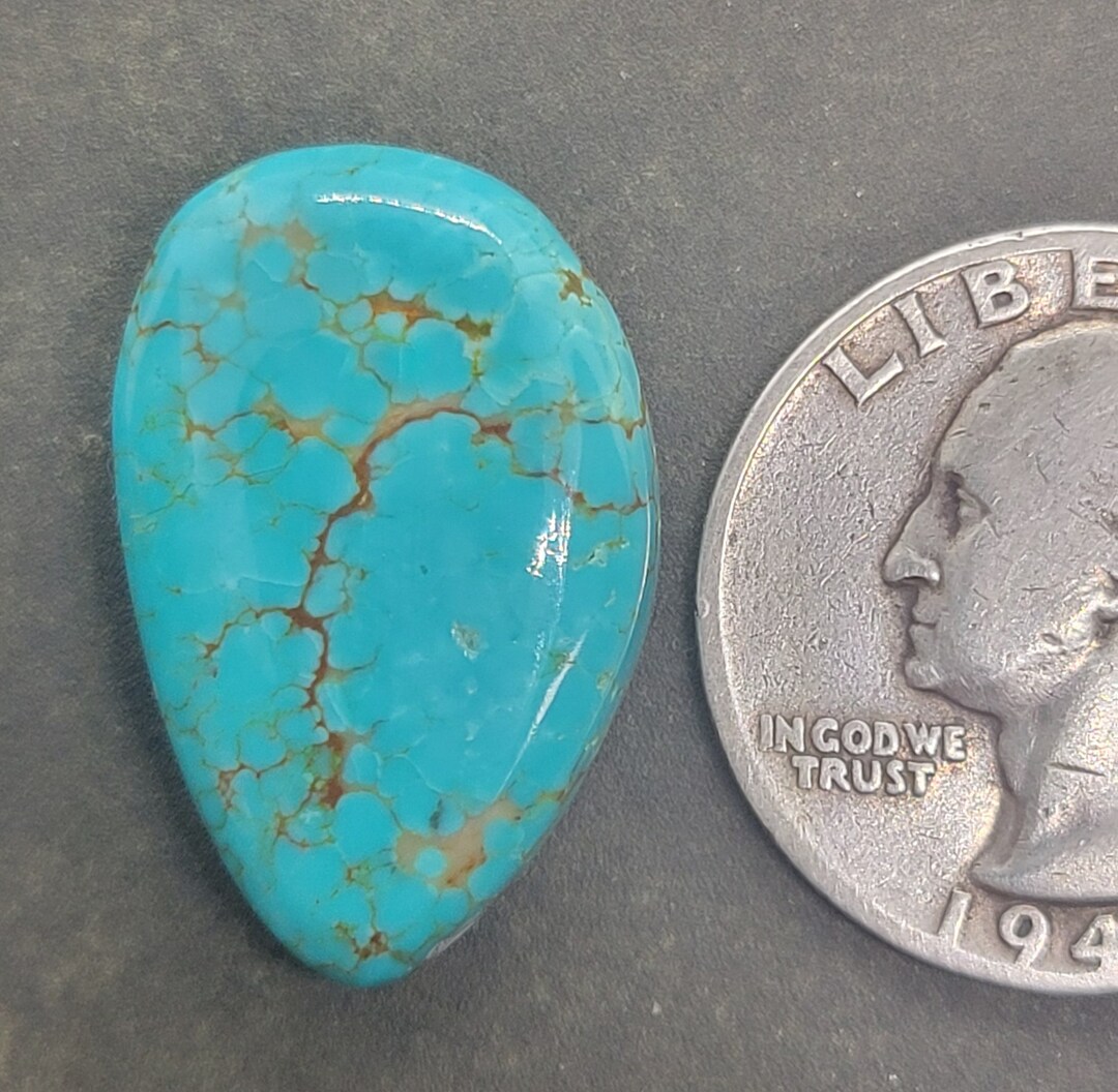 Number 8 Mine Turquoise Cabochon - Etsy