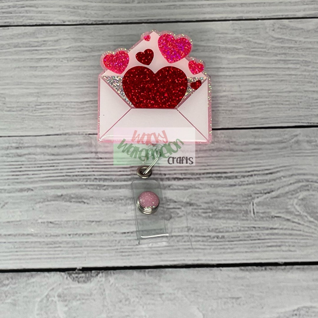 Love Letter Badge Reel - Etsy