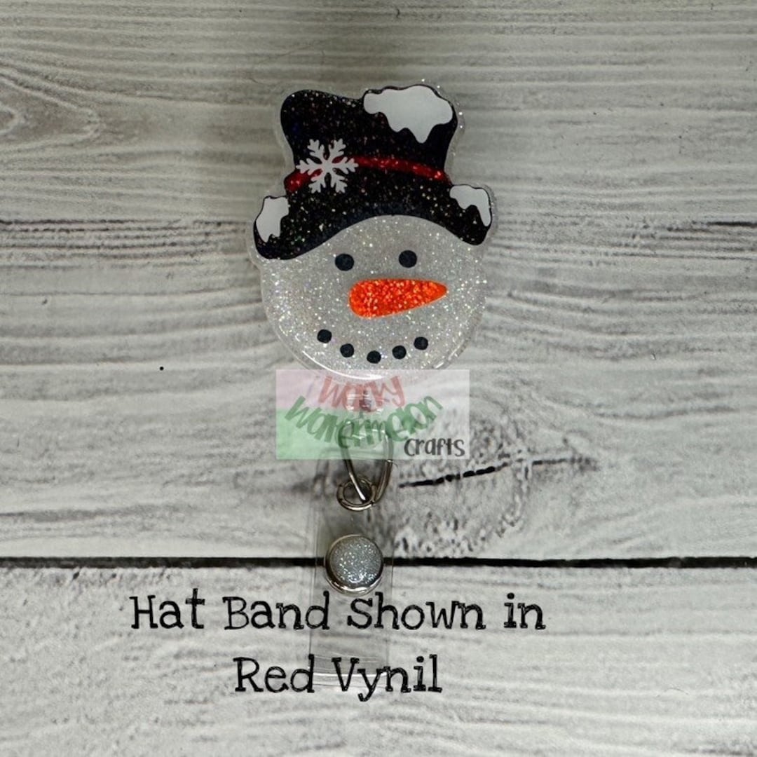 Snowman Badge Reel - Etsy
