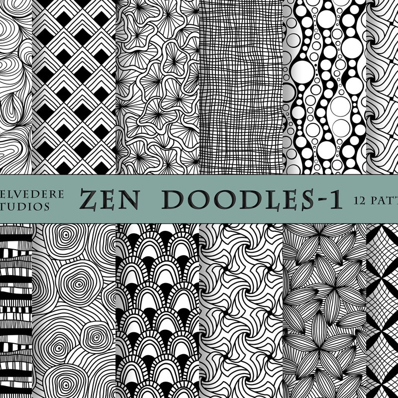 Zen Doodle - Etsy