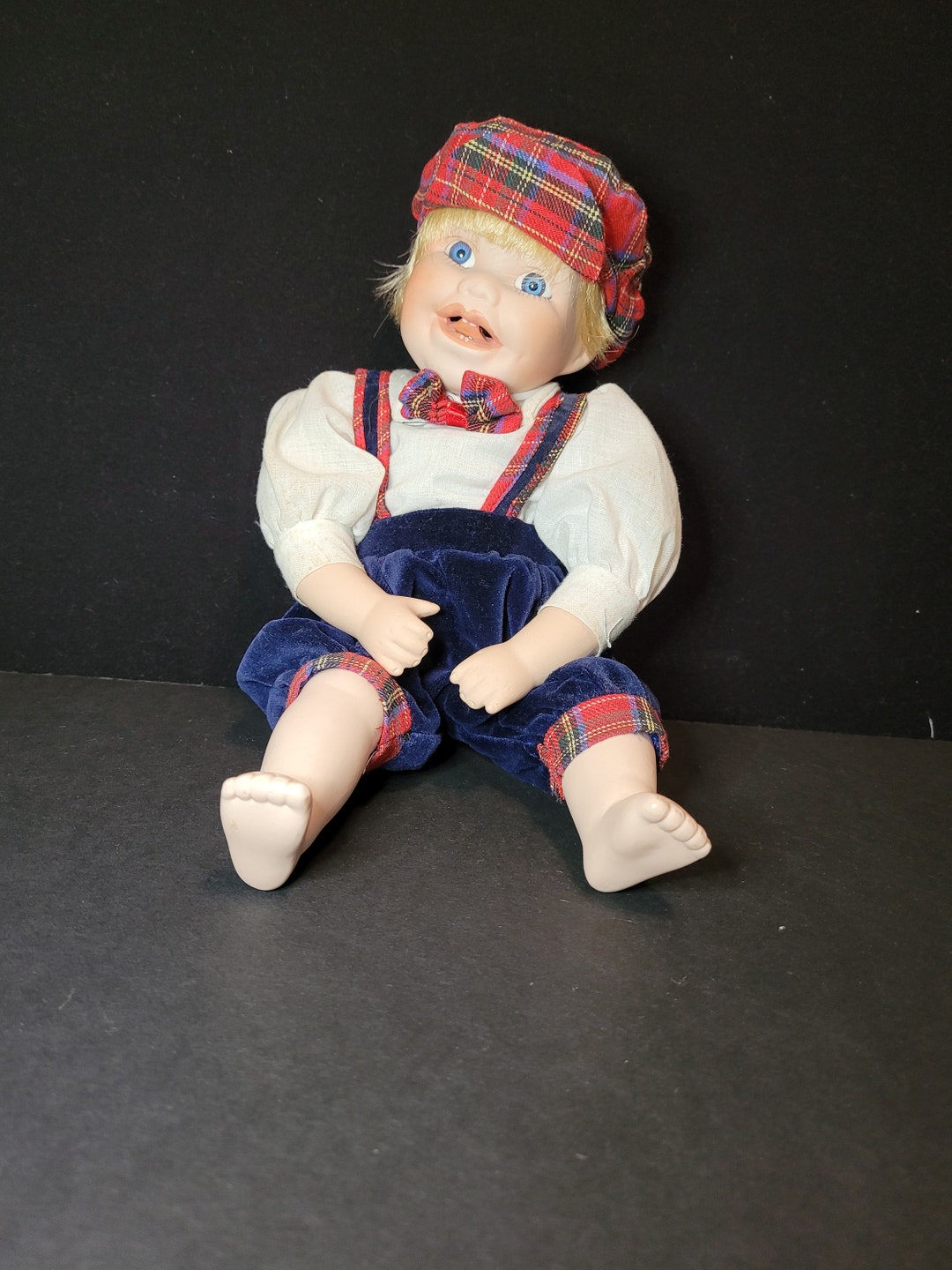 Vintage Bisque Newsboy Doll, 1960's - Etsy