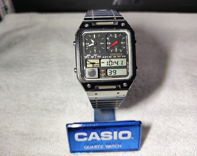 Vintage Citizen 1980 First Temp Sensor Alarm Chrono Rare - Etsy