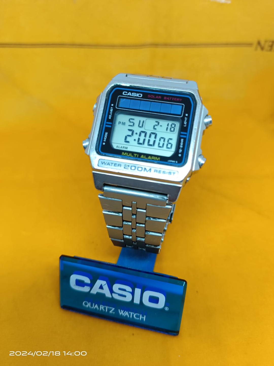 Vintage CASIO 1982 Rare Diver 200m Solar Multi Alarm Timer Chrono 242 DW-2000 All Original Nice ...