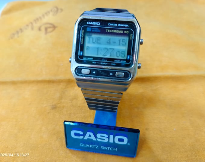 Vintage CASIO 1980 Rare Data Bank 50 Tracking Finger Calculator (285 ...