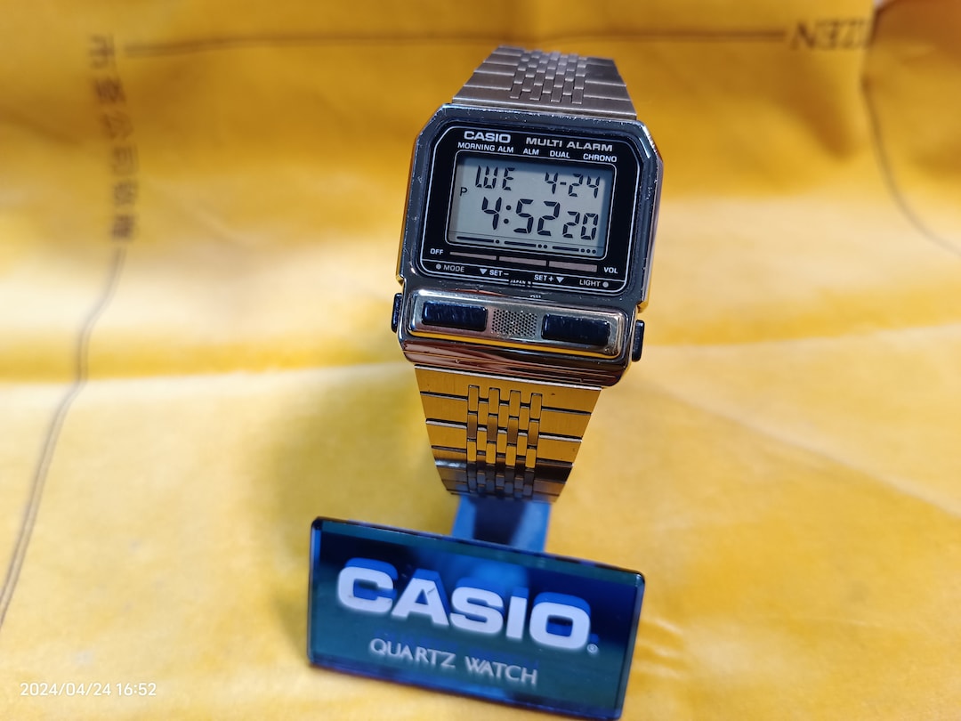 Vintage CASIO 1985 Rare 80BA Multi Alarm Chrono 462 BA-200G Gold All ...