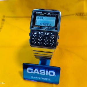 Vintage CASIO 1987 Rare Data Bank 100 Calculator 261 DBX-100 Alarm ...