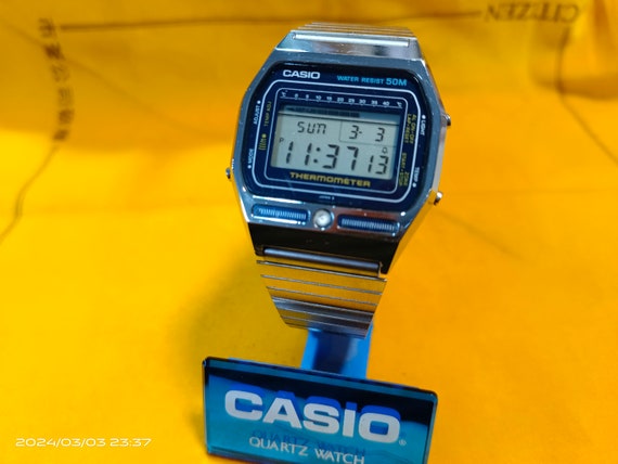Vintage CASIO 1980 Rare First Temp Sensor 50M (225) T… - Gem