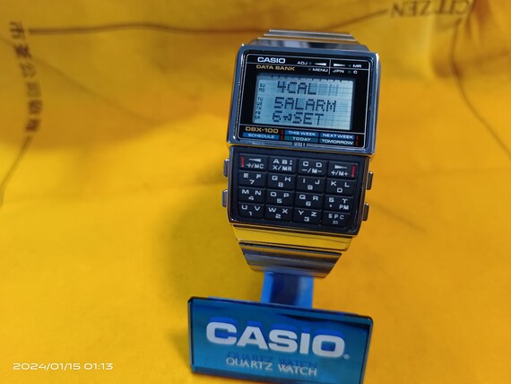 Vintage CASIO 1987 Rare Data Bank 100 Calculator (261… - Gem