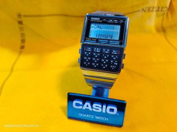 Vintage CASIO 1987 Rare Data Bank 100 Calculator (261… - Gem