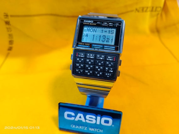 Vintage CASIO 1987 Rare Data Bank 100 Calculator (261… - Gem