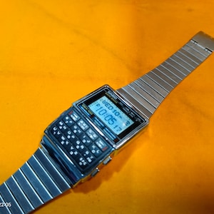 Vintage CASIO 1987 Rare Data Bank 100 Calculator 261 DBX-100 Alarm ...
