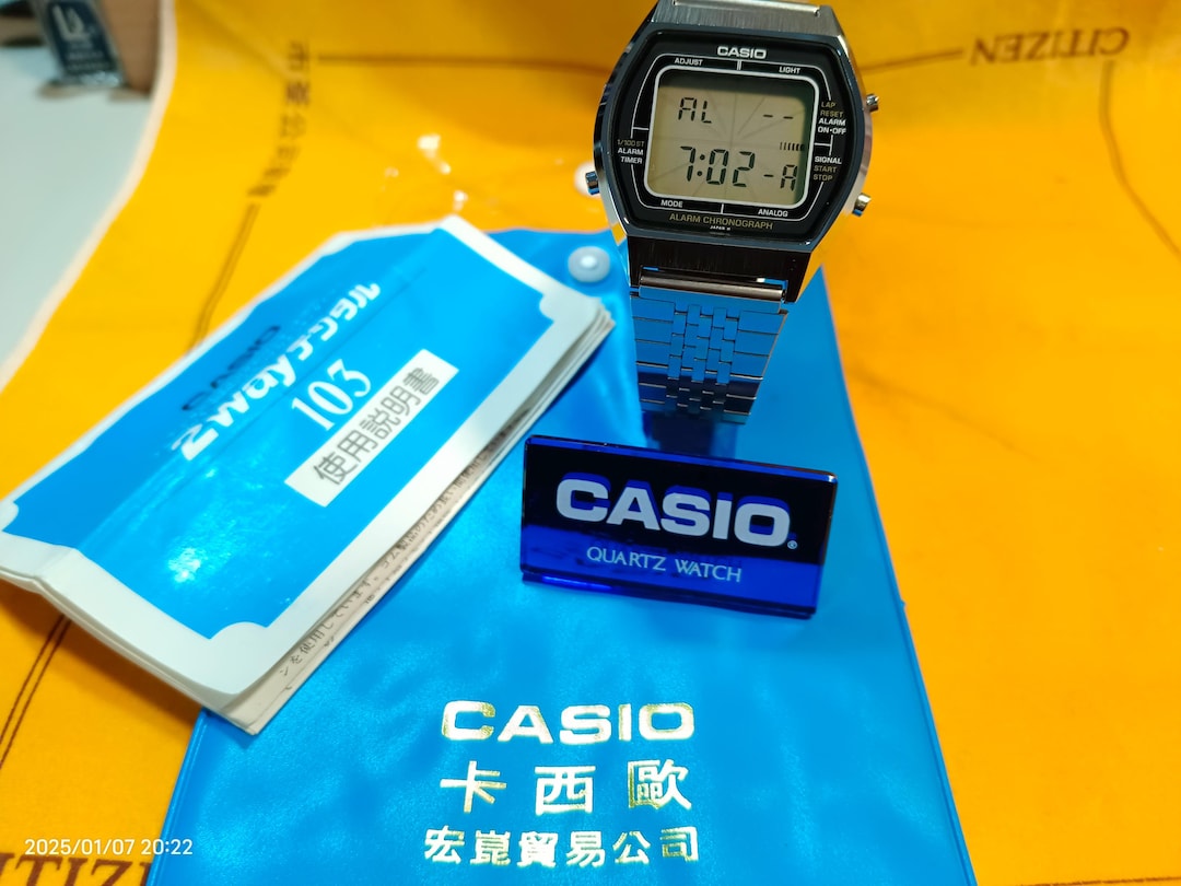 Vintage CASIO 1980 Famous Blue Thunder Module (103) AA-84 Alarm Timer ...