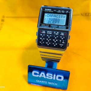 Vintage CASIO 1987 Rare Data Bank 100 Calculator 261 DBX-100 Alarm ...