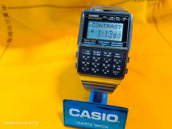 Vintage CASIO 1987 Rare Data Bank 100 Calculator (261… - Gem
