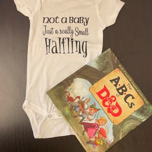 3 Pack DND Baby Onesies | Gamer | Dungeon & Dragons | ABC of D+D - Etsy