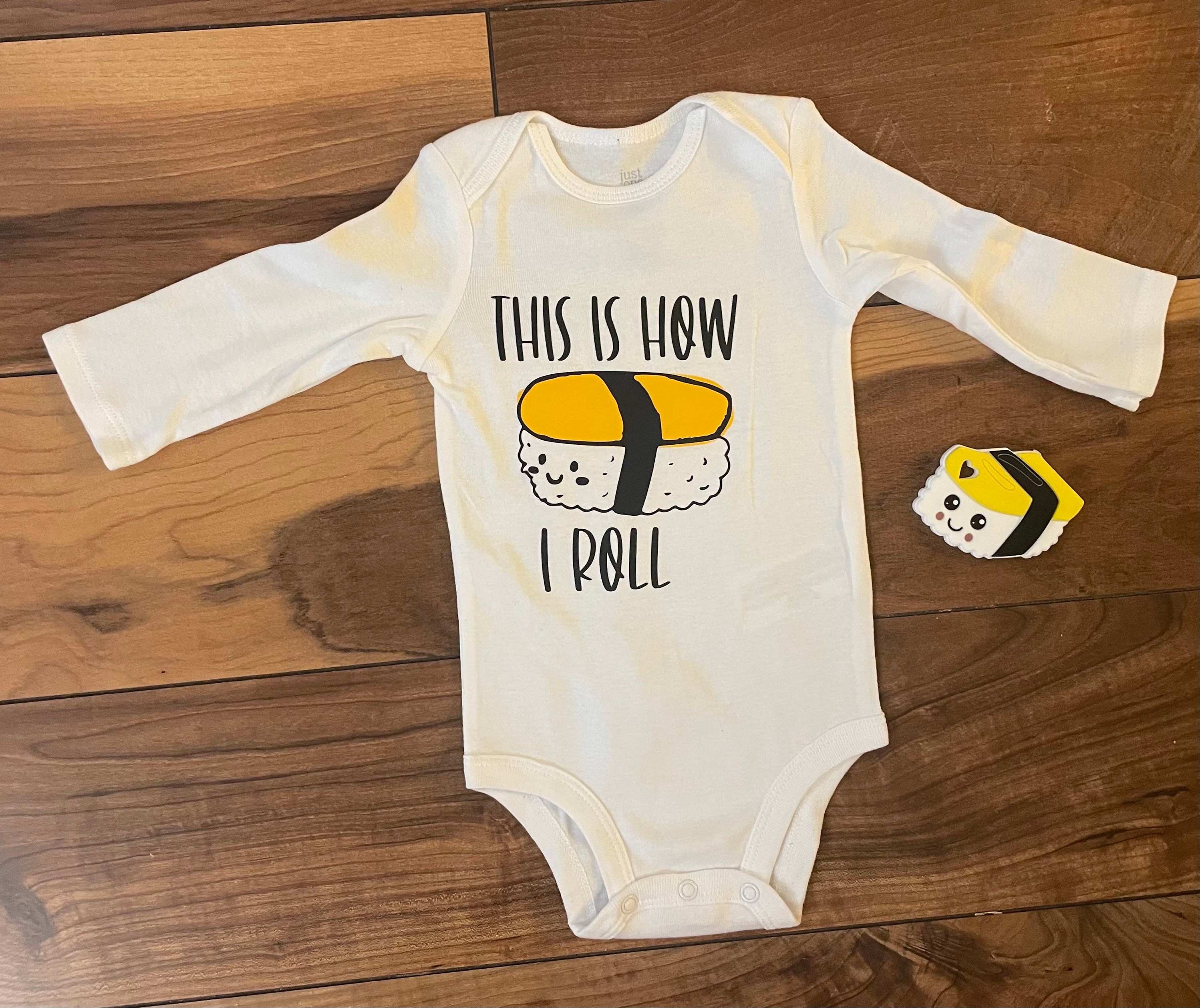 Kawaii Food Onesie and Teether Combo Sushi Baby This is - Etsy