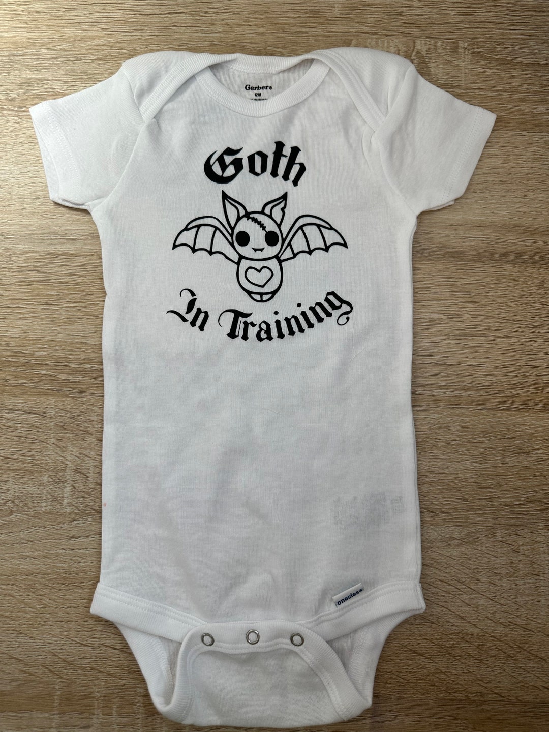 Gothic Baby Onesie Goth in Training Baby Bay Babies First Halloween ...