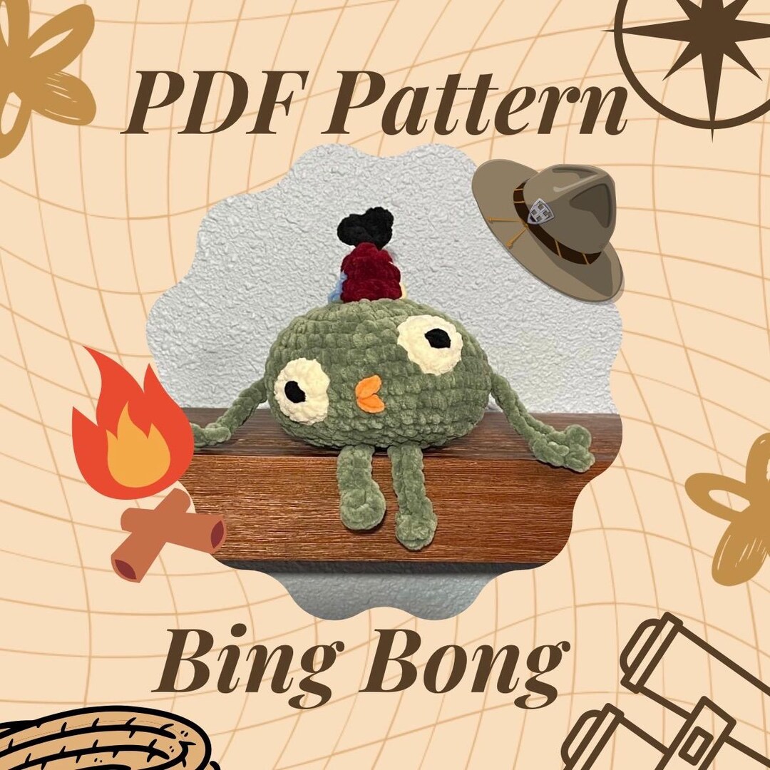 Bing Bong Crochet Pattern - Crochet Cuddler Pattern Inspired by Peak - Etsy