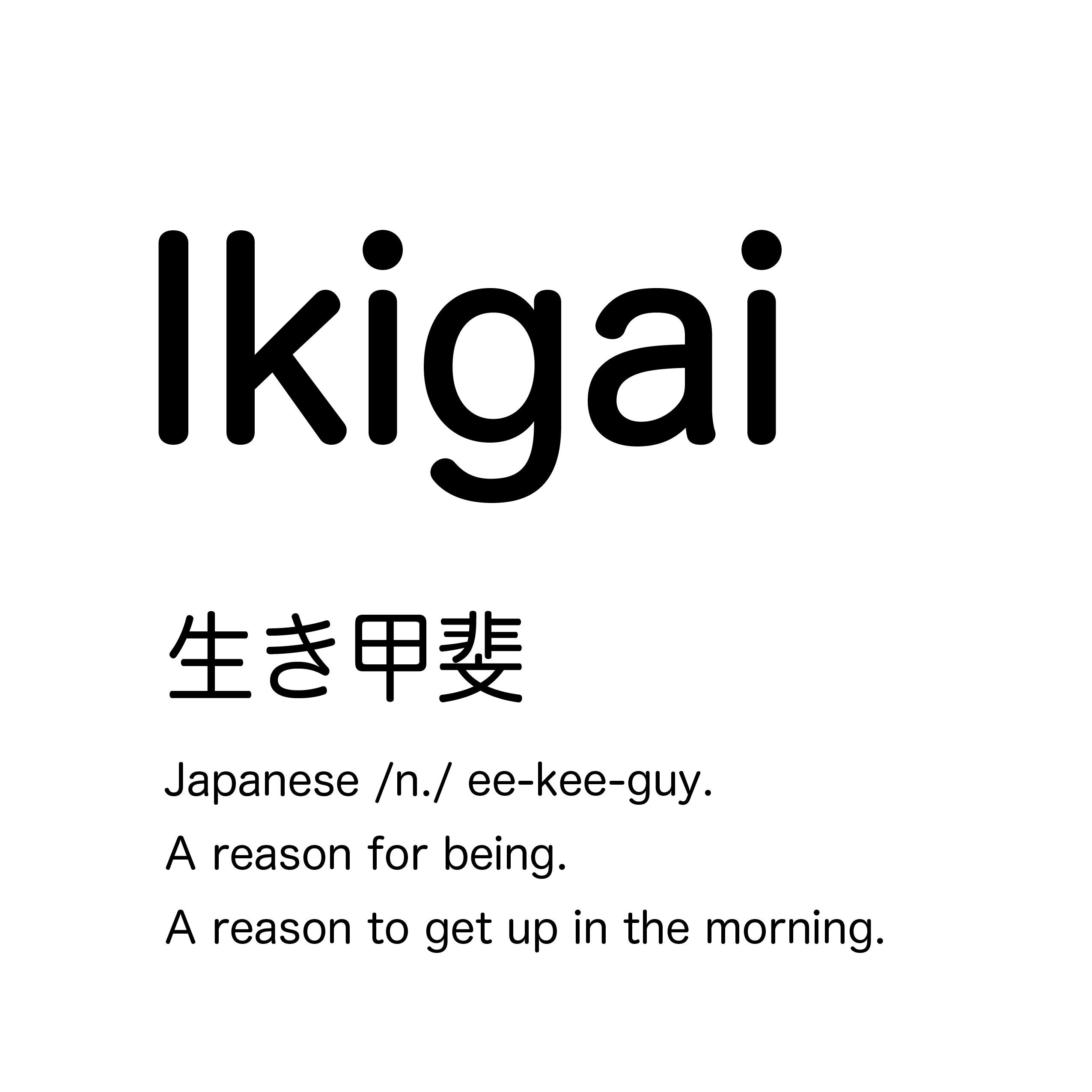 Ikigai Printable Poster Set, Definition and Diagram Printable Wall Art ...