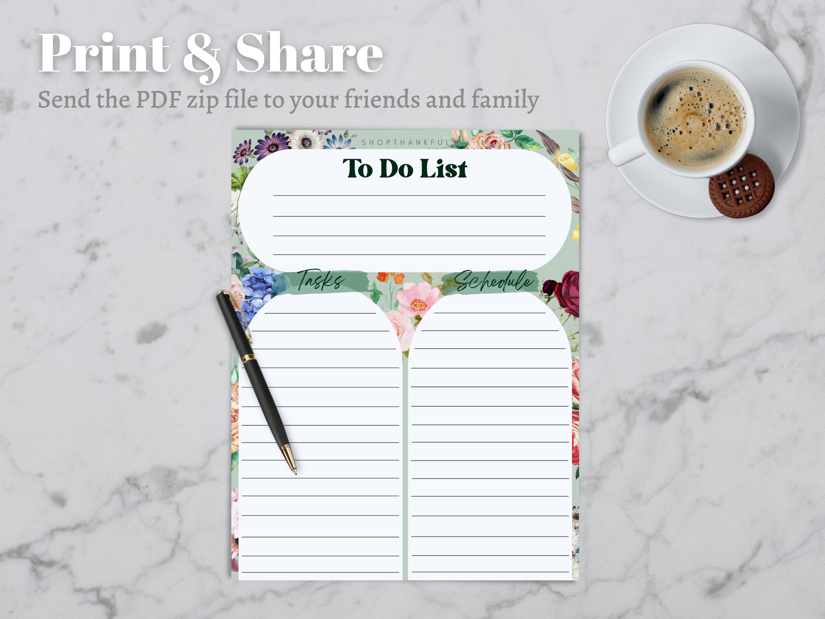 Editable to Do List, Editable Planner, Editable Calendar, Task Sheet ...