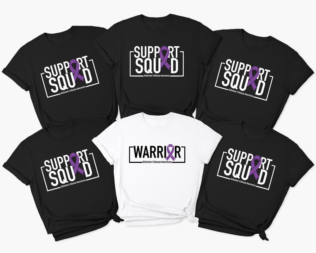 Alzheimer's Disease Support Squad Shirts, Alzheimer Awareness Shirt ...