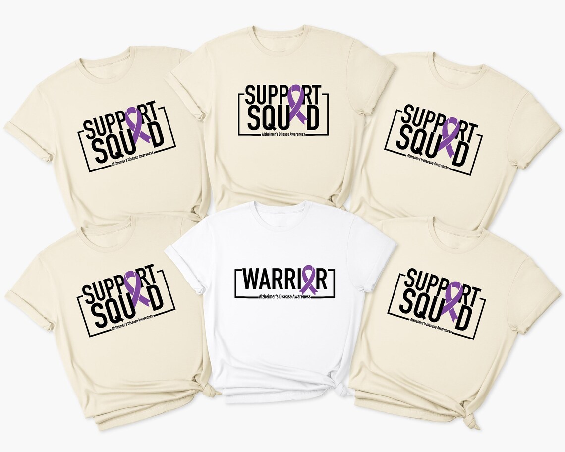 Alzheimer's Disease Support Squad Shirts, Alzheimer Awareness Shirt ...