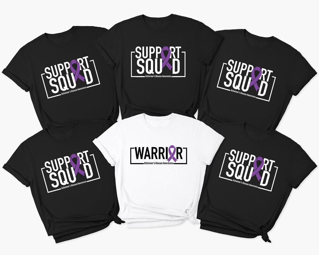 Alzheimer's Disease Support Squad Shirts, Alzheimer Awareness Shirt ...